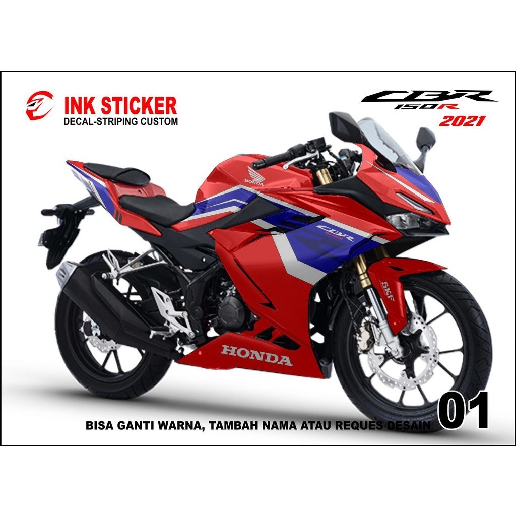 All New CBR 150 R 2021 Decal Sticker design 01 full body | Shopee ...