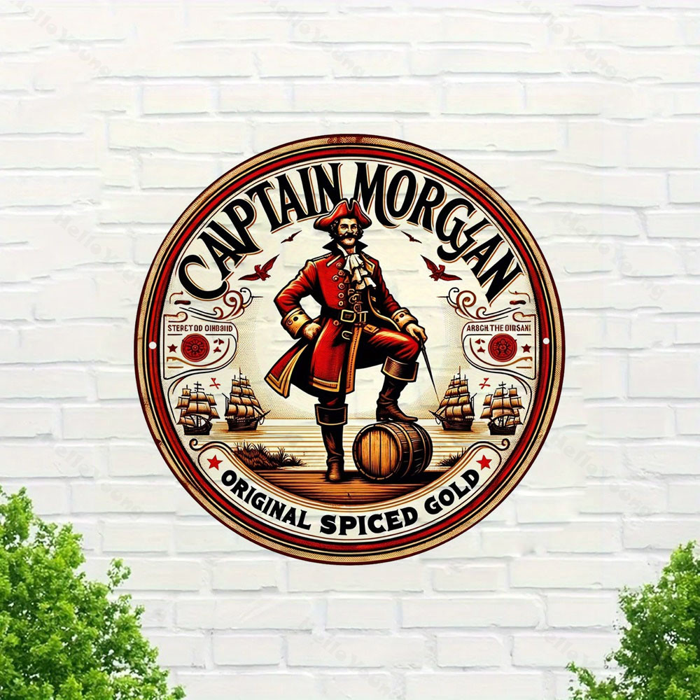 Captain Morgan Original Spiced Gold Outdoor Wall Decor 8x8 Inch ...