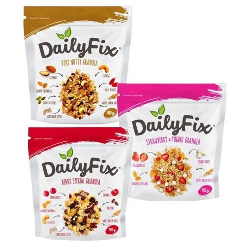 DailyFix Very Nutty Granola 350g / Strawberry and Yogurt / Berry ...