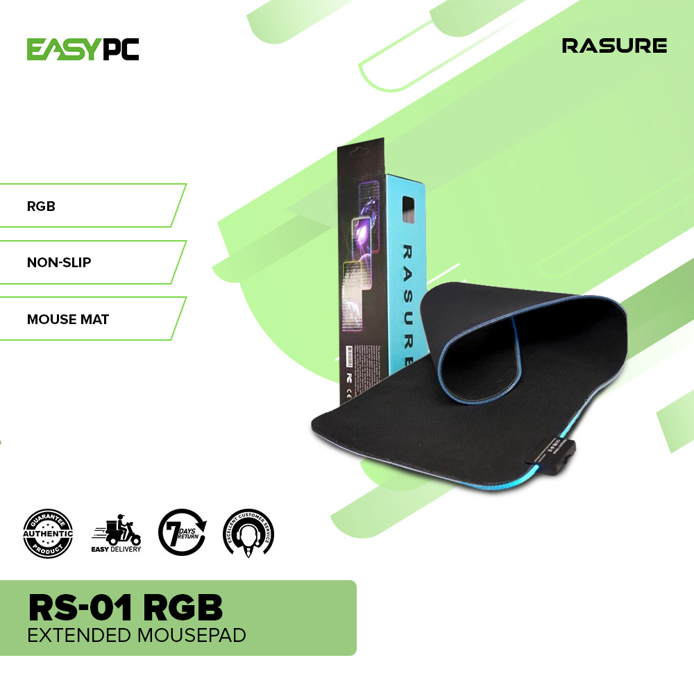EasyPC | Rasure RS-01 RGB Extended Mousepad for Desktop PC | Shopee ...