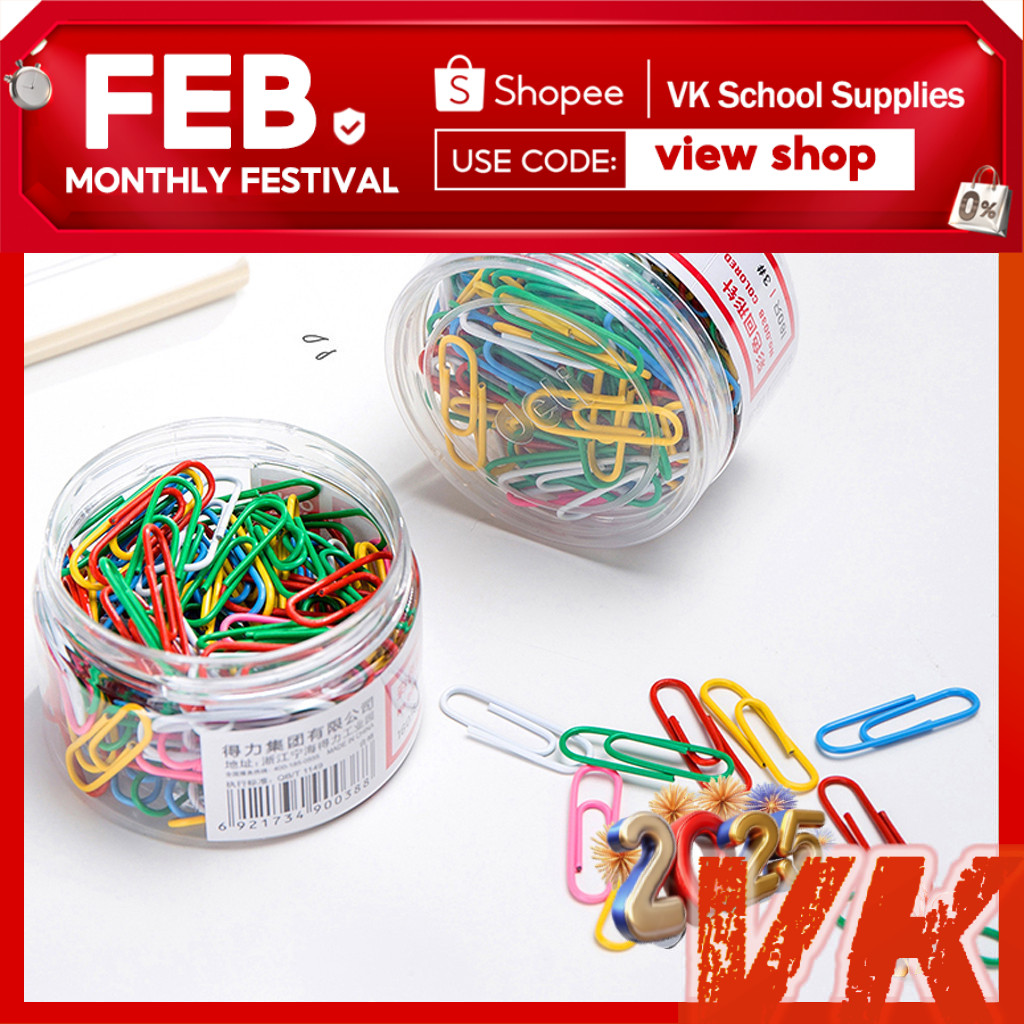 VK Cost-effective 160PCS/Set Paper Clips School Supplies Office ...