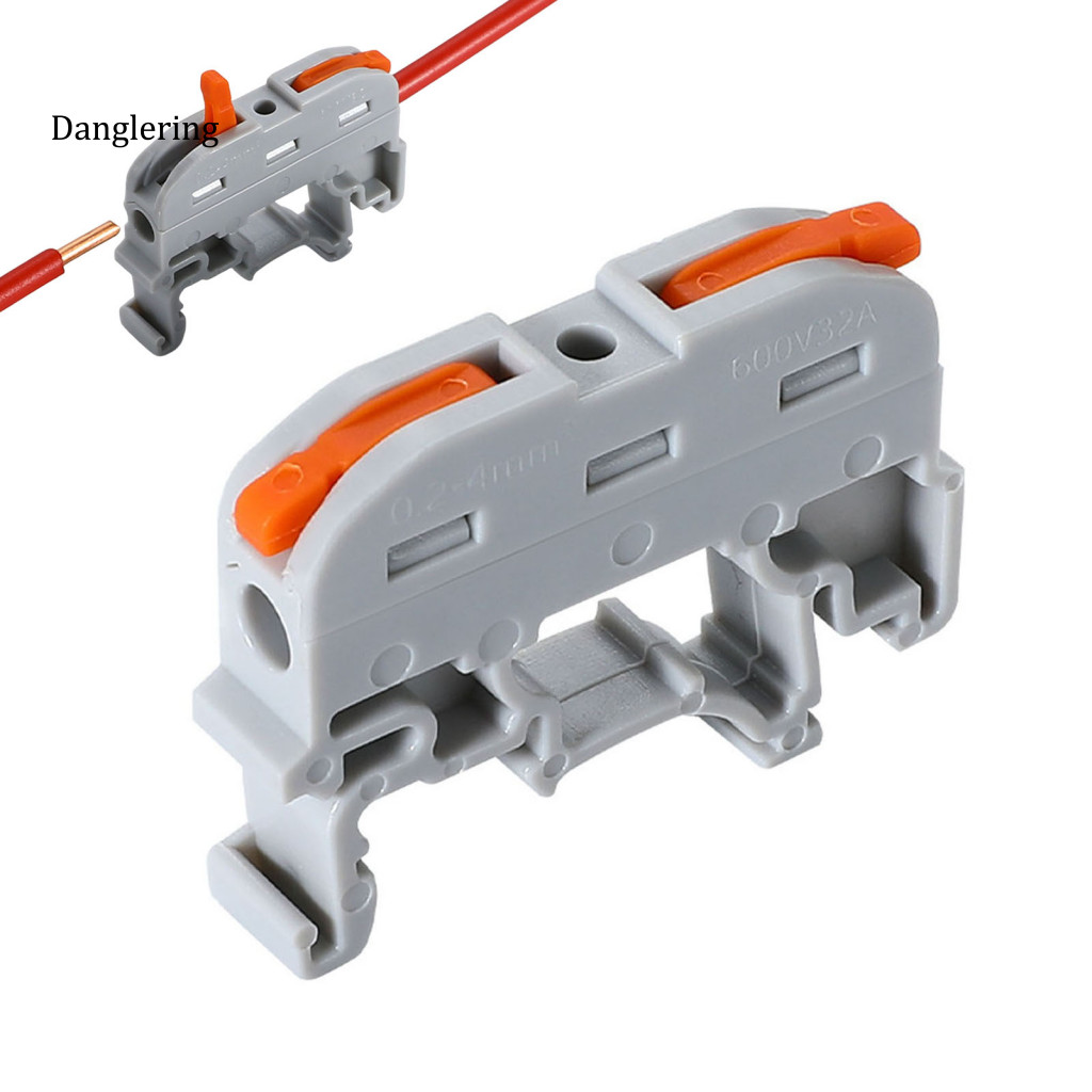 DL Metals Corrosion Resistance Terminal Block High Temperature Resistance 10pcs Kv121 Push-in ...