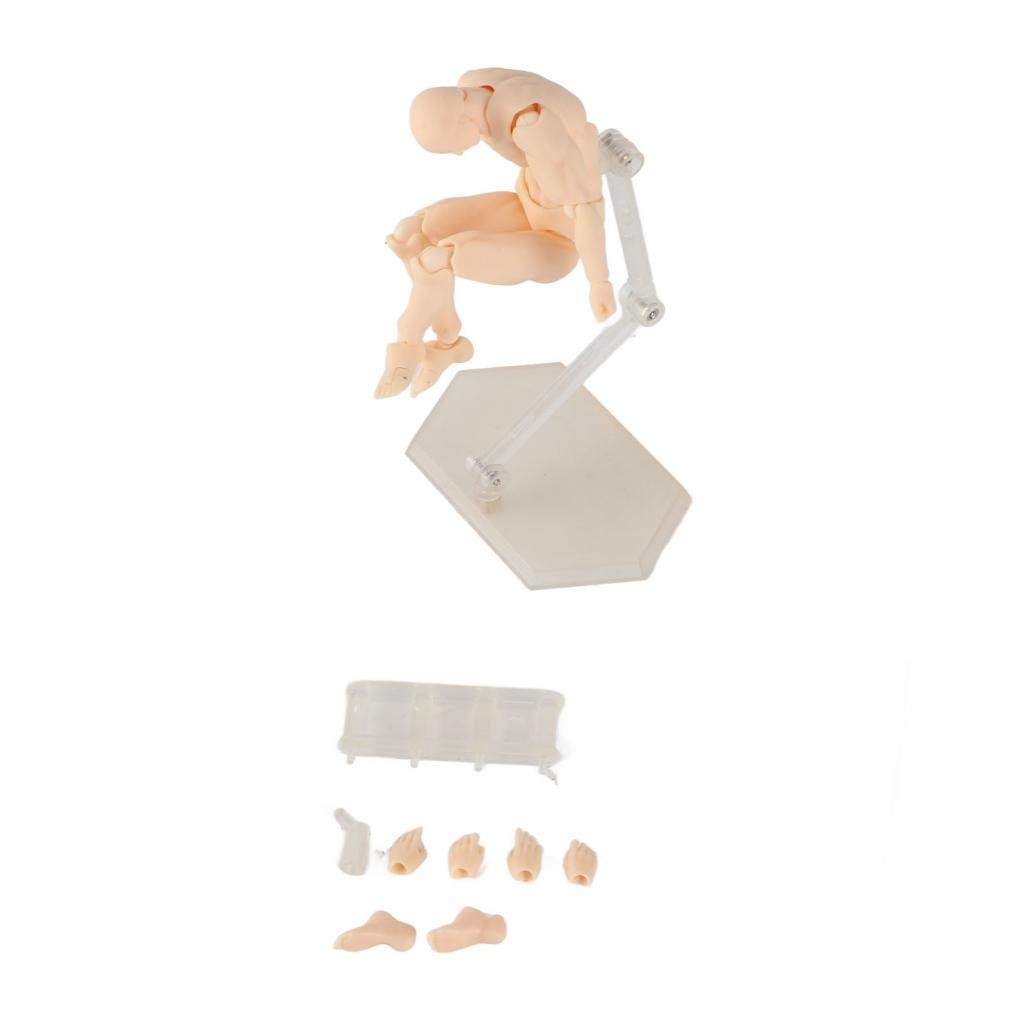 Henye Poseable Mannequin Action Figure Body Customizable Poses Drawing ...