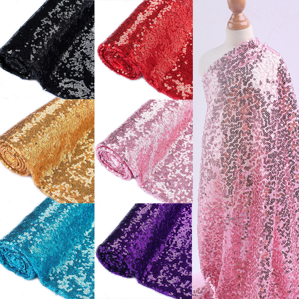 Sequin Fabric 3mm 1 Meter Sparkly Little Mermaid Fabric Outdoor Glitter ...
