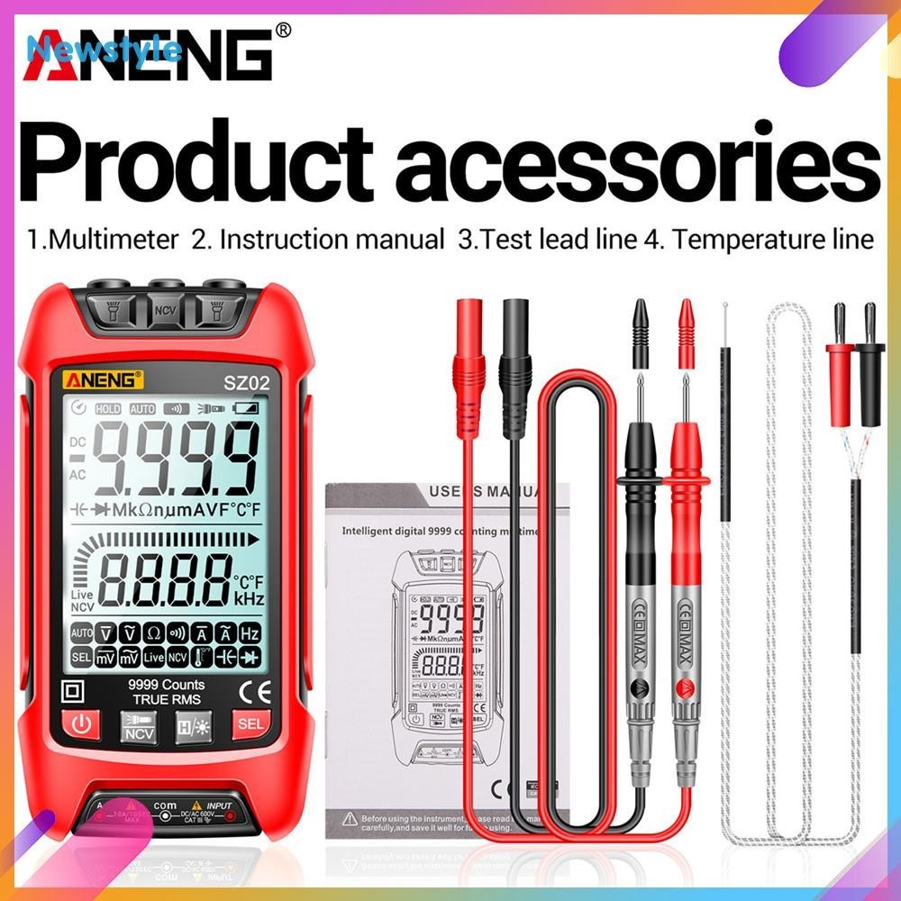 ANENG SZ02 SZ01 Smart Digital Multimeter True RMS Auto Electrical ...