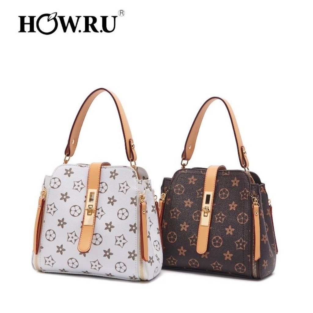 ORIGINAL HOWRU LEATHER SLING BAG 2 cCOMPARTMENT | Shopee Philippines
