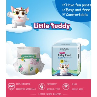 Little Buddy Baby Diapers Taped Unisex Breathable Disposable Dry Diaper ...