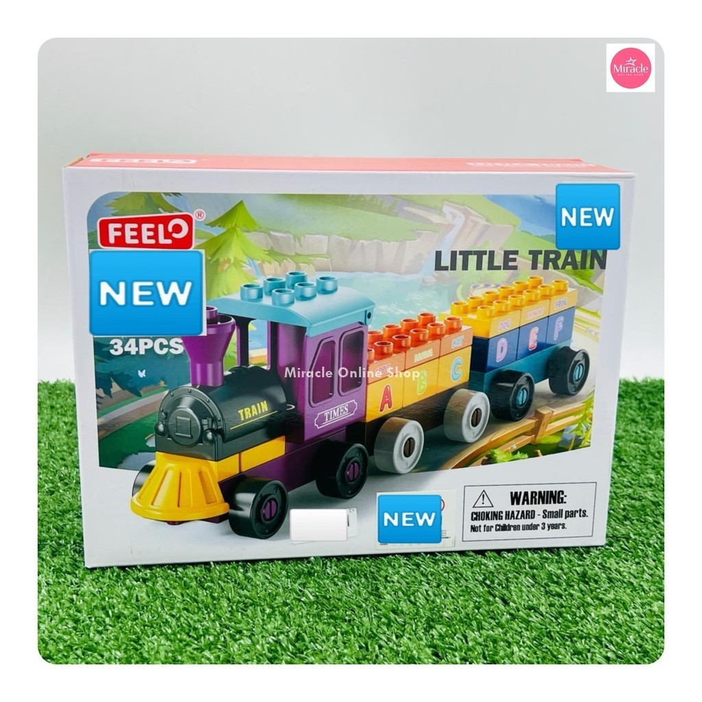 Educational Block Toy Train Building Blocks Creative Toys for Children ...