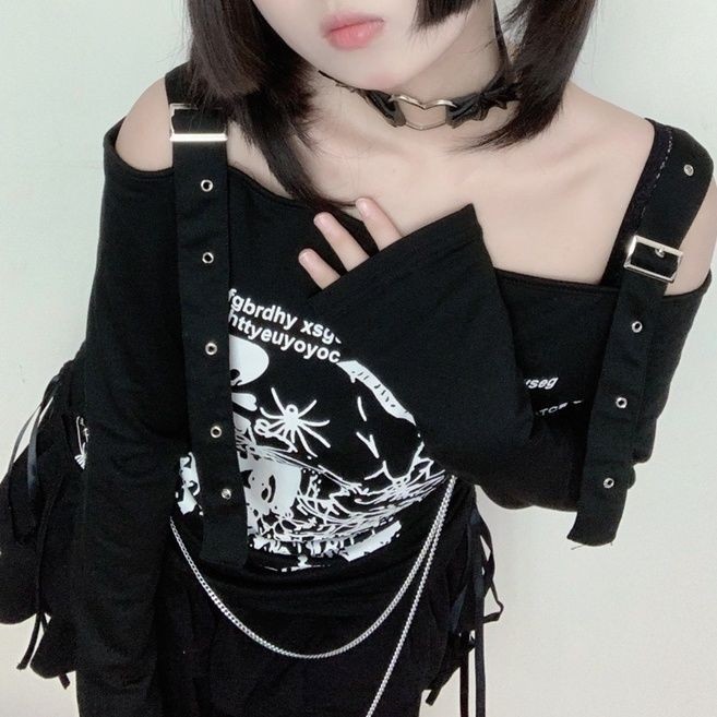 Jin off-Shoulder off-Shoulder Goth off-Shoulder Long Sleeve Extra Large ...