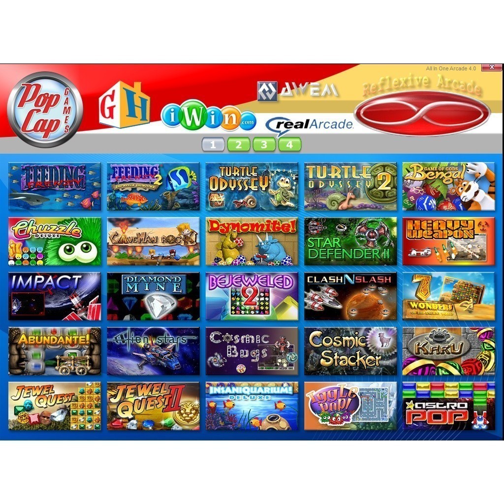 All in one POPCAP 100 Games (100 in 1) [PC] Pack Included Kids From ...