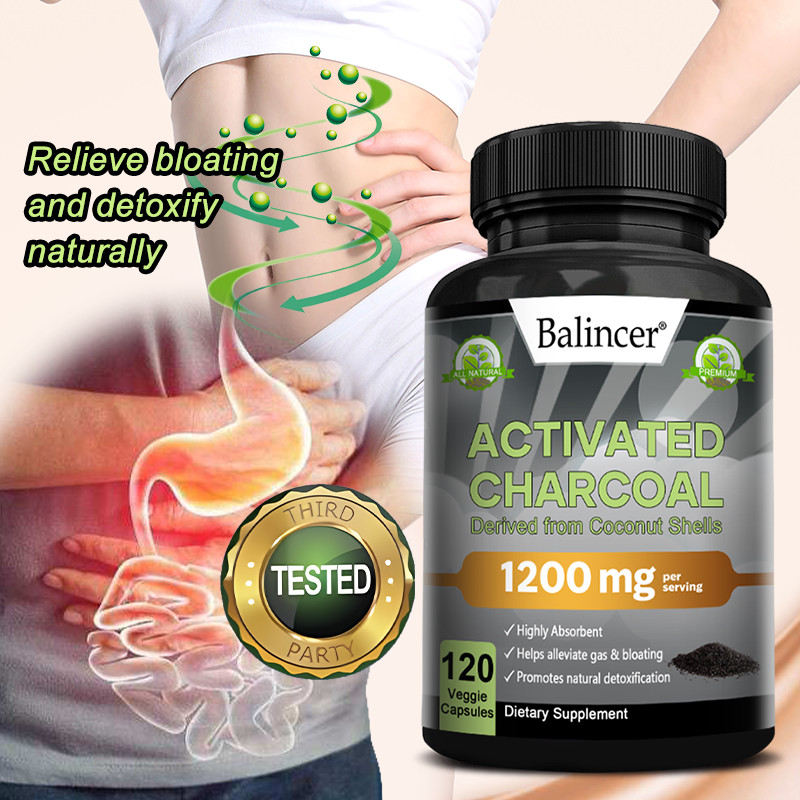 Balincer Activated Charcoal Capsules | Helps with digestive health in ...