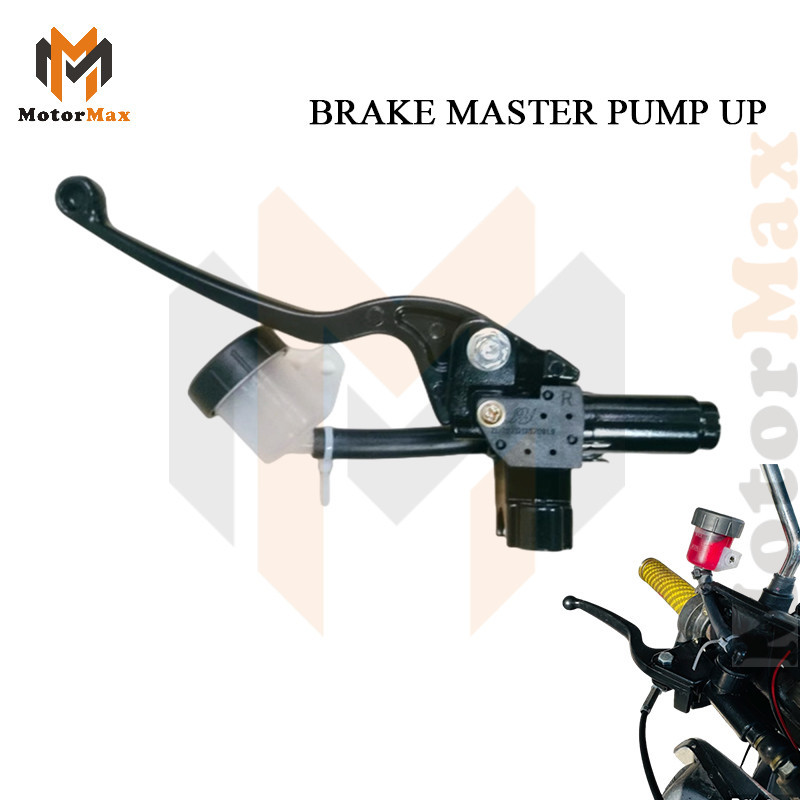 MotorMax Motorcycle Universal Brake Master Pump Up Brake Master With ...