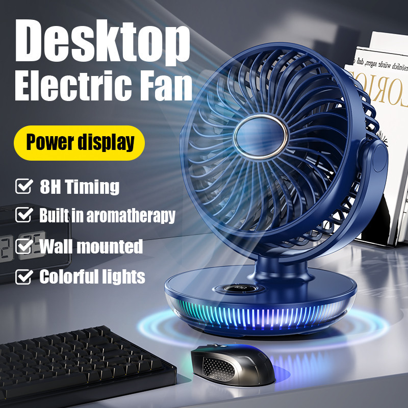 Portable Fan 6 inch Table Fan USB Desktop Fan 20000mAh Clip fan Hanging ...