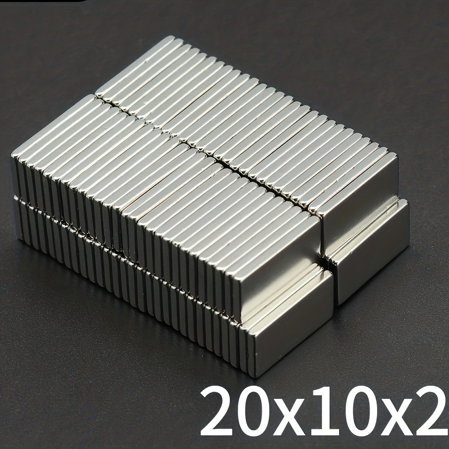 20x10x2mm Rare Earth Permanent Magnets NdFeB Hardware Strong Magnetic ...