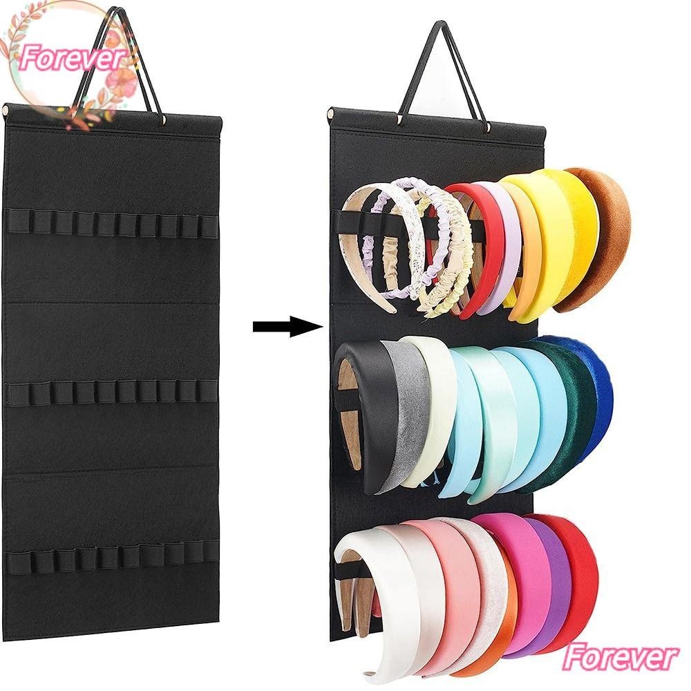 FOREVER Hairbands Organizer, Hanging Wall Felt Headband Holder, High ...