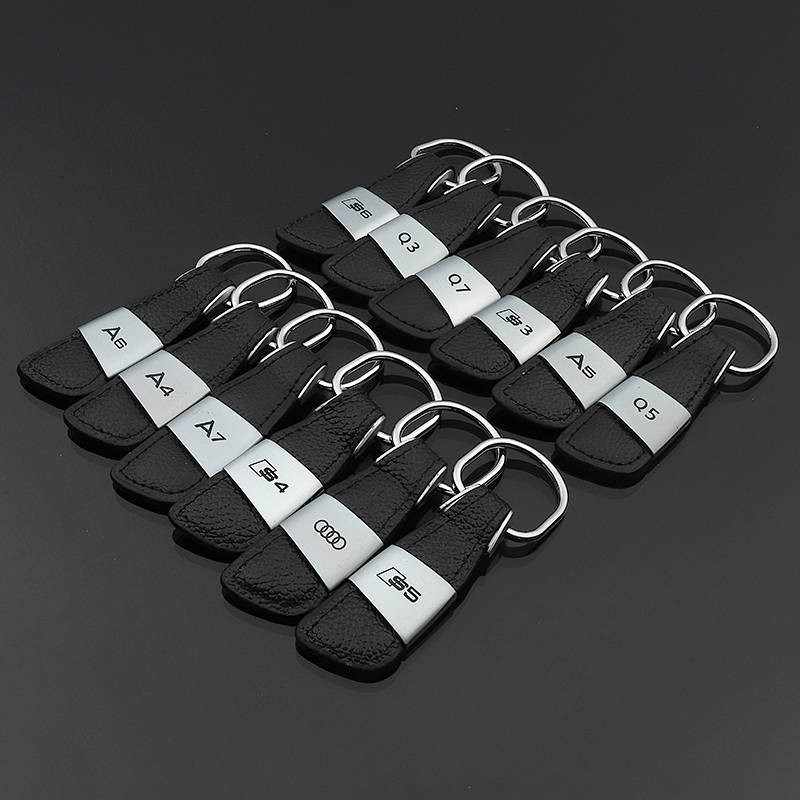 Audi Audi Leather Car Logo Car Logo Car Keychain Pendant 1eAr | Shopee ...