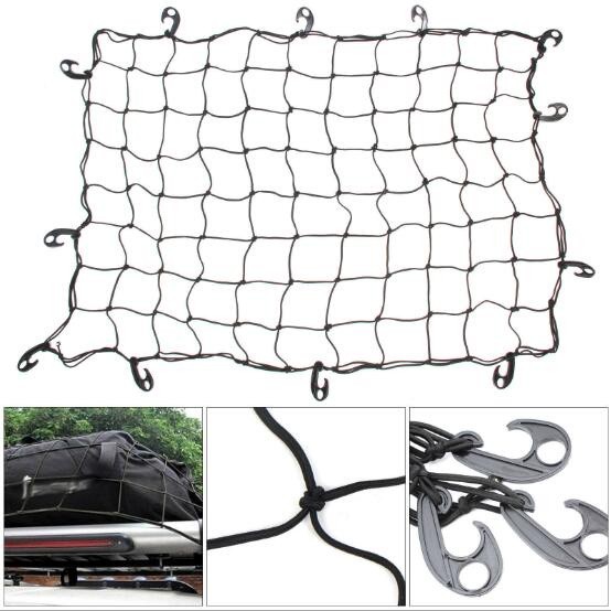 90*120cm Cargo Net Elastic Mesh Car Trunk Net Luggage Storage Cargo ...