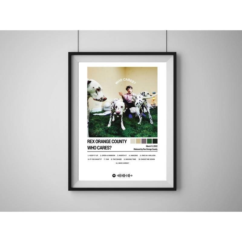 Rex Orange County Poster | Who Cares? Poster canvas Print | Polaroid ...