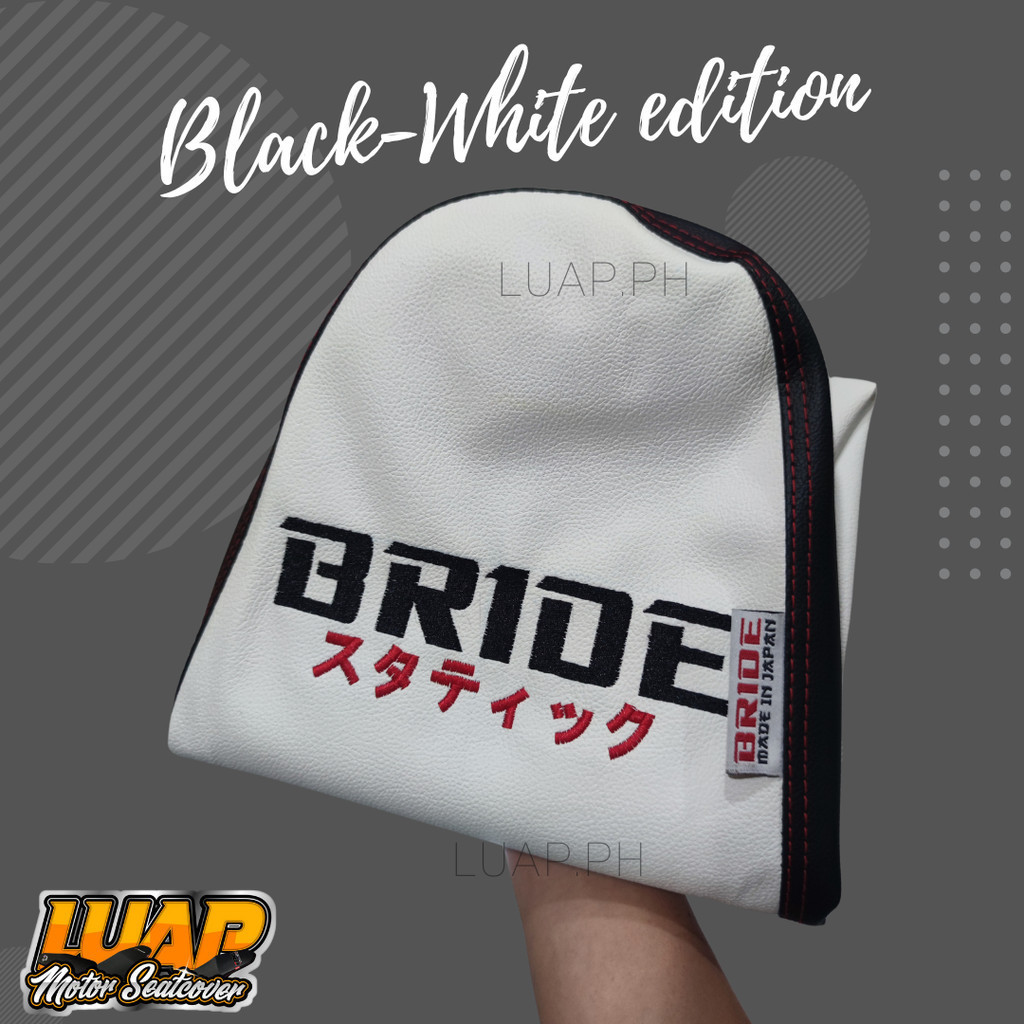 Bride Japan JDM White Black Combination Motor Seat Cover | Shopee ...