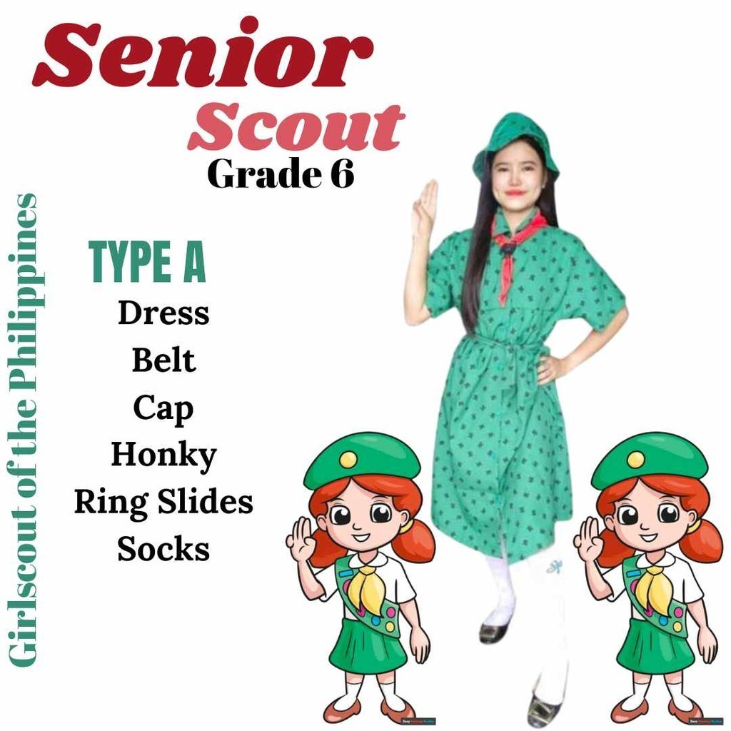Af7 MANUFACTURER SCOUTING UNIFORM FOR GIRLS [DRESS TYPE A SET SENIOR ...