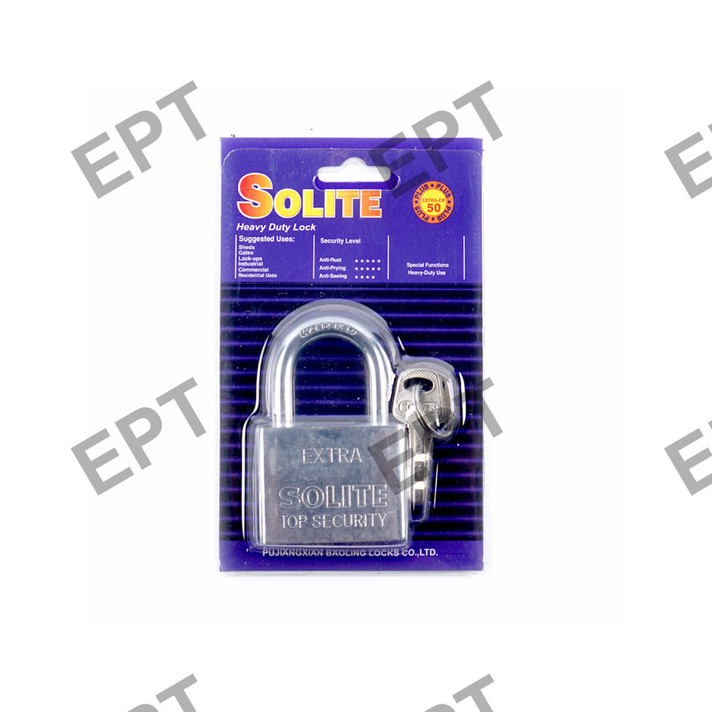 SOLITE Security Stainless steel Padlock With 4 Keys Short/Long Heavy ...
