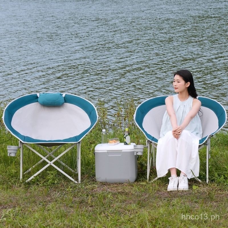 Outdoor Folding Chair Large Moon Chair Home Beach Chair Multifunctional ...
