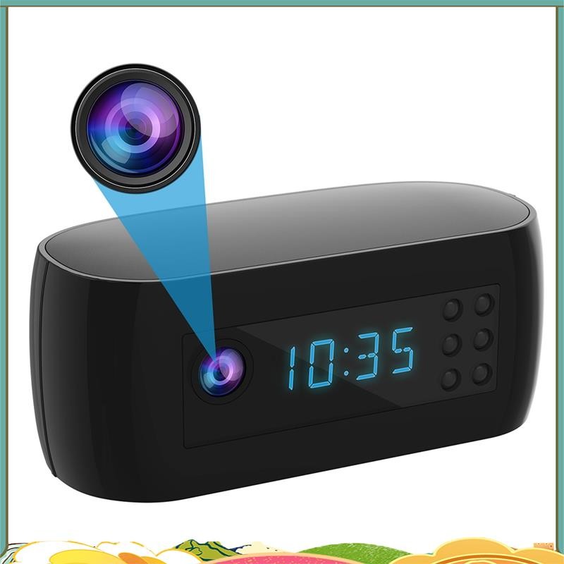 Mini Wifi Camera Clock Full HD 1080P Wireless Control IR Night Vision ...