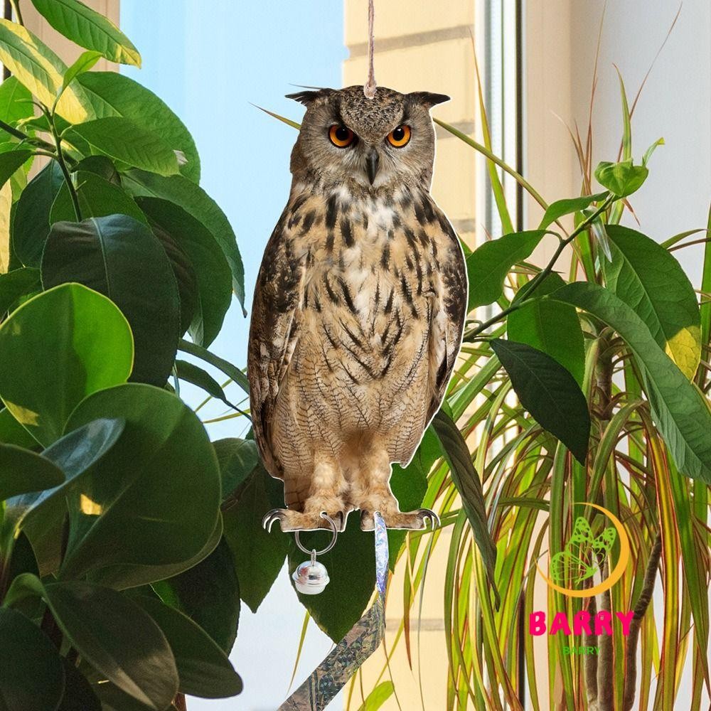 BARRY Fake Bird Scare Device, With Bells Hanging Bird Repel Owl ...