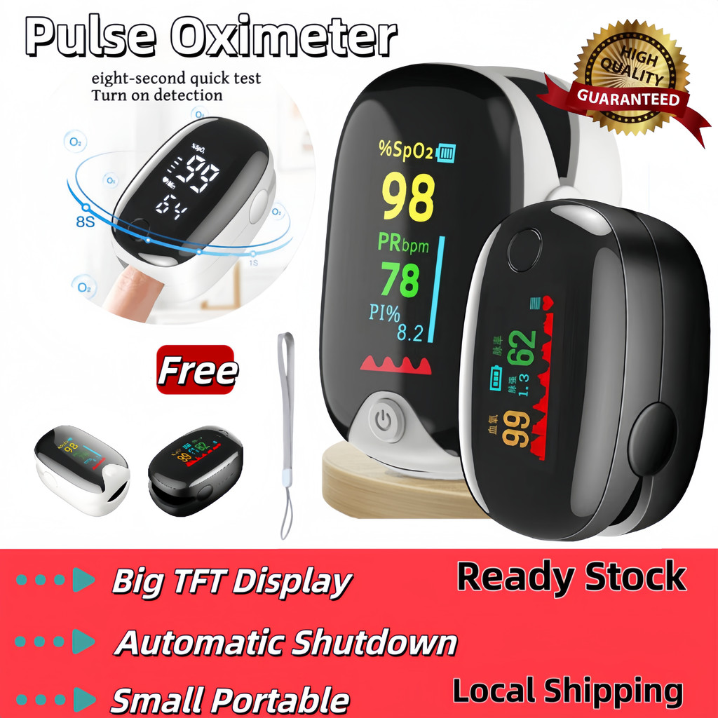 8s Quick tesk oximeter finger pulse Rate Blood Oxygen Saturation ...