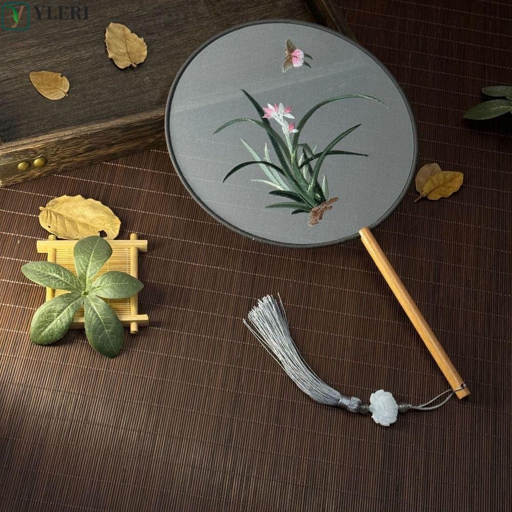 YLERI Chinese Style Fan, Chinese Style Handheld Embroidery Fan, Ancient ...