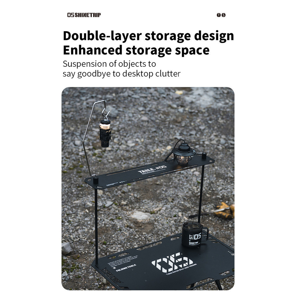 ShineTrip Outdoor Lightweight Tactical Table Portable Folding Table ...