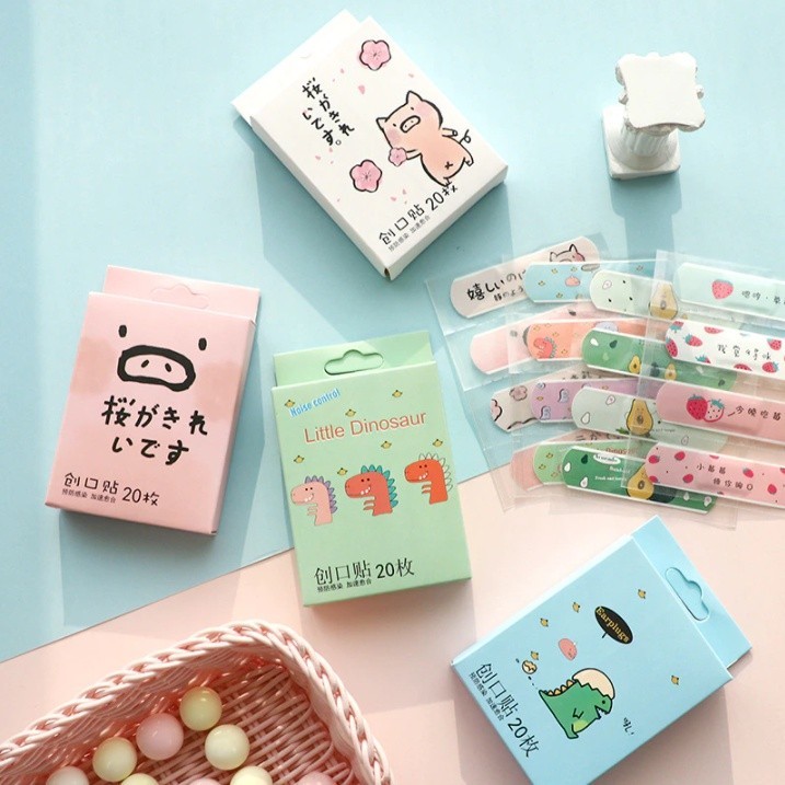 Cartoon Cute Band Aid for Kids First Aid Emergency Cute Bandage Sticker ...