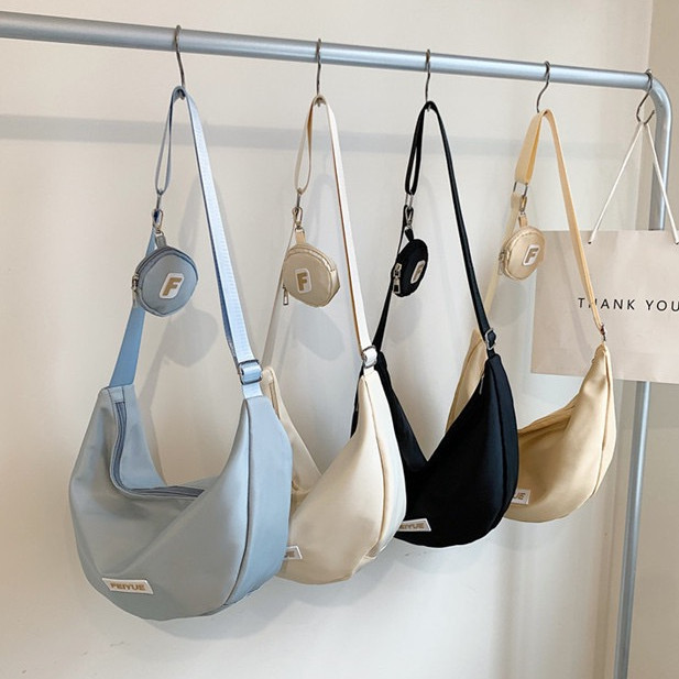 ZWB#2916 Cute Large Capacity Nylon Woman Dumpling Bag With Wallet ...