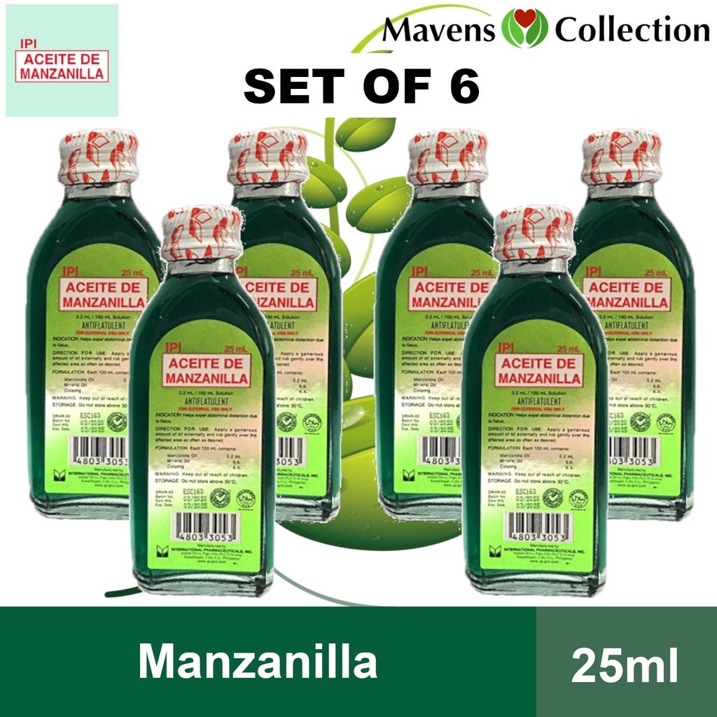 Manzanilla Aceite De Manzanilla 25mL (Set of 6) by Mavens Collection ...