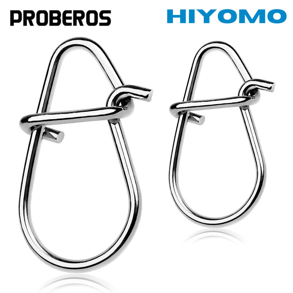 PROBEROS 100pcs Egg Snap Casting Fishing Snap Pin Stainless Steel ...