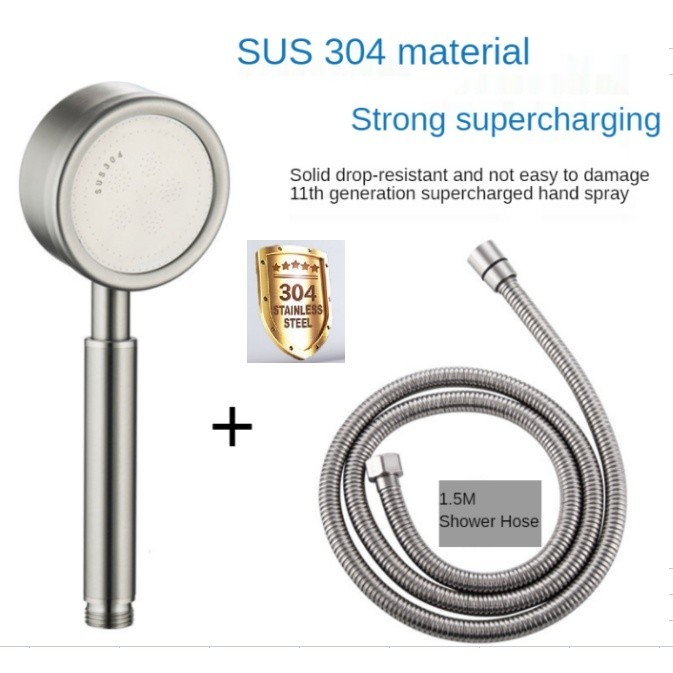 304 stainless steel universal / single cold water shower booster shower ...