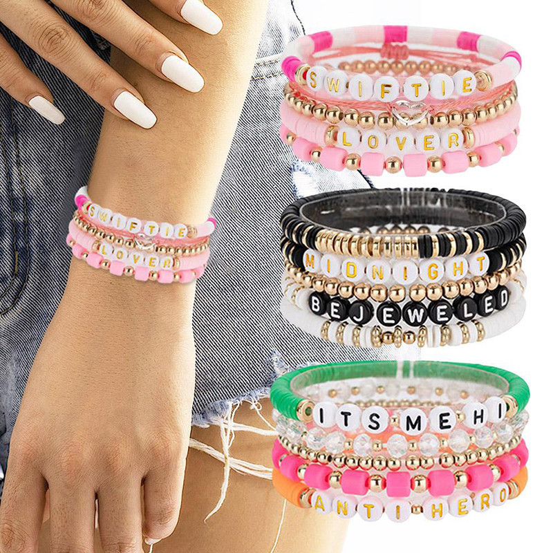 Swift TS Inspired Bracelets Set Taylor Tour Eras Concert Lover Anti ...