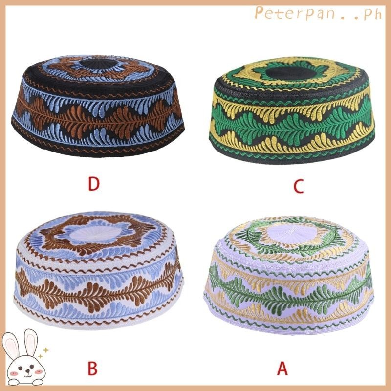 PP Islamic Muslim Kid Hat Boy Pray Embroidery Round Cap Saudi Arabian ...