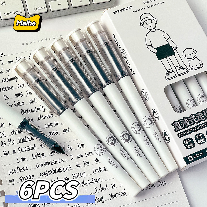 Smooth Ink Pen Black Ballpen Penschool supplies Signature Pen School ...