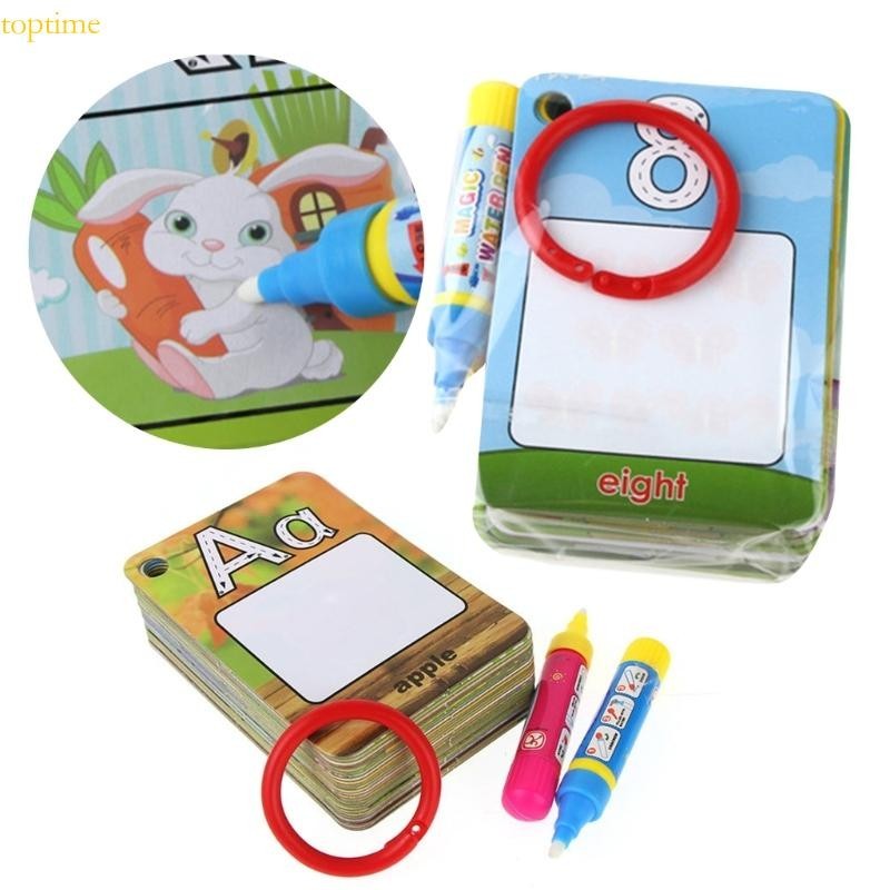 Top Toddler Water Doodling Cards Word Drawing Flashcard Letter Number ...