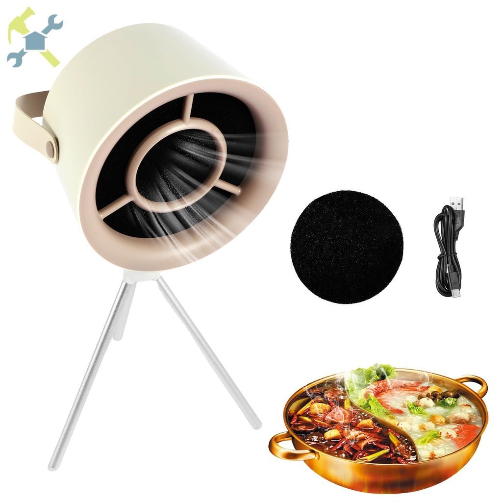 Portable Range Hood 9W Desktop Range Hood 3 Speed Adjustable Kitchen ...