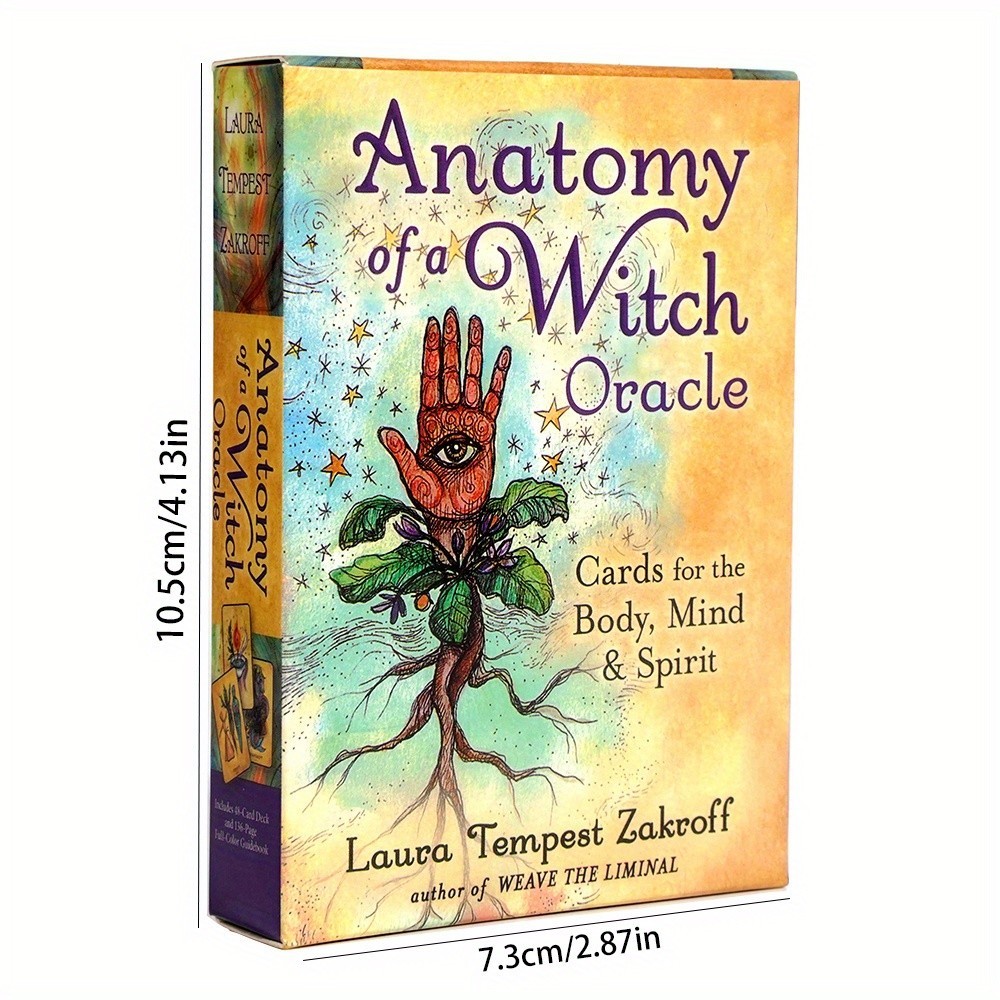 Anatomy of A Witch Oracle Cards Tarot Cards Party Board Game Fate Card ...