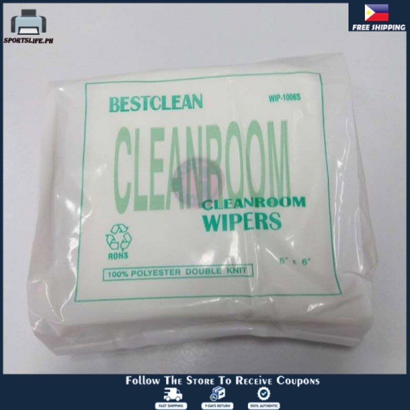 WIP 6*6 Cleanroom Wipers No-Dust Cloth for Inkjet Printhead IC PCB ...
