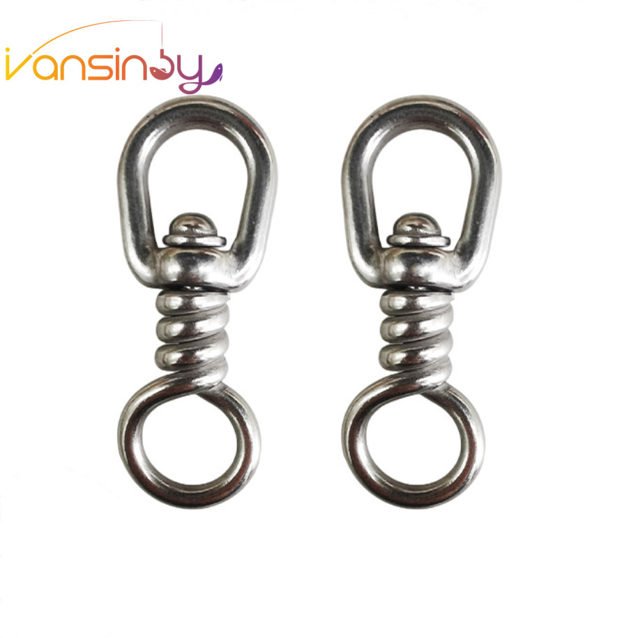 1pcs Fishing Stainless Swivel Rolling Barrel Swivel Stainless Steel ...