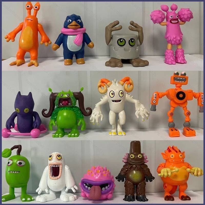 YE 13pcs My Singing Monsters Action Figure Ghazt Noggin Mammott Pango ...
