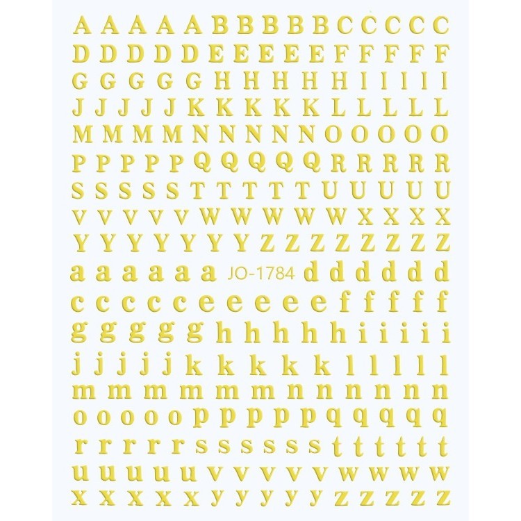 Classic Letter Nail Sticker Gold Letter Sticker Laser Gold Rainbow ...