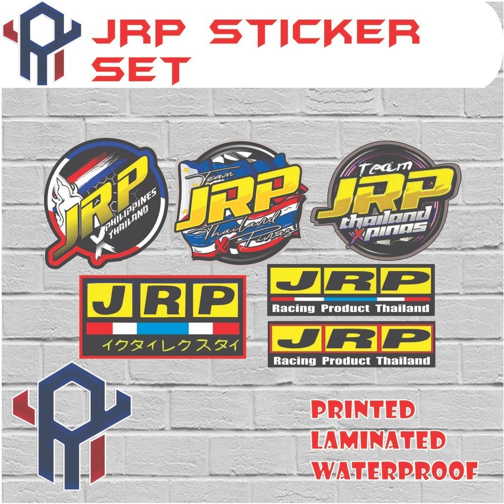 JRP logo sticker set printed laminated sticker | Shopee Philippines