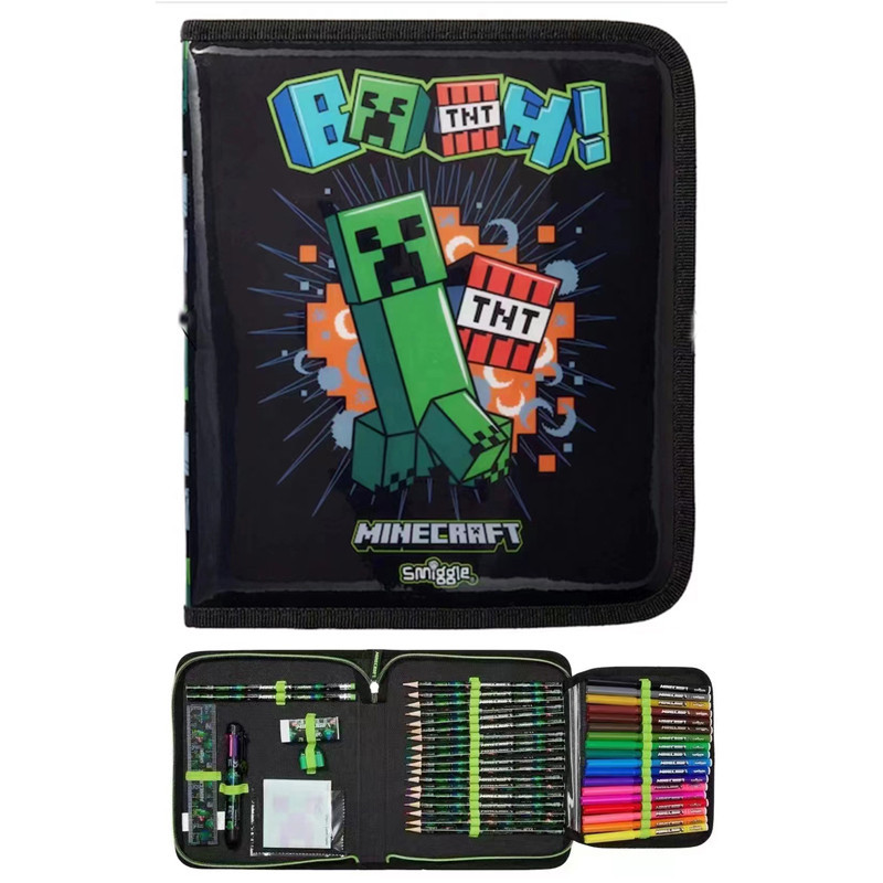 Australia smiggle Minecraft Stationery Bag Elementary School Students ...