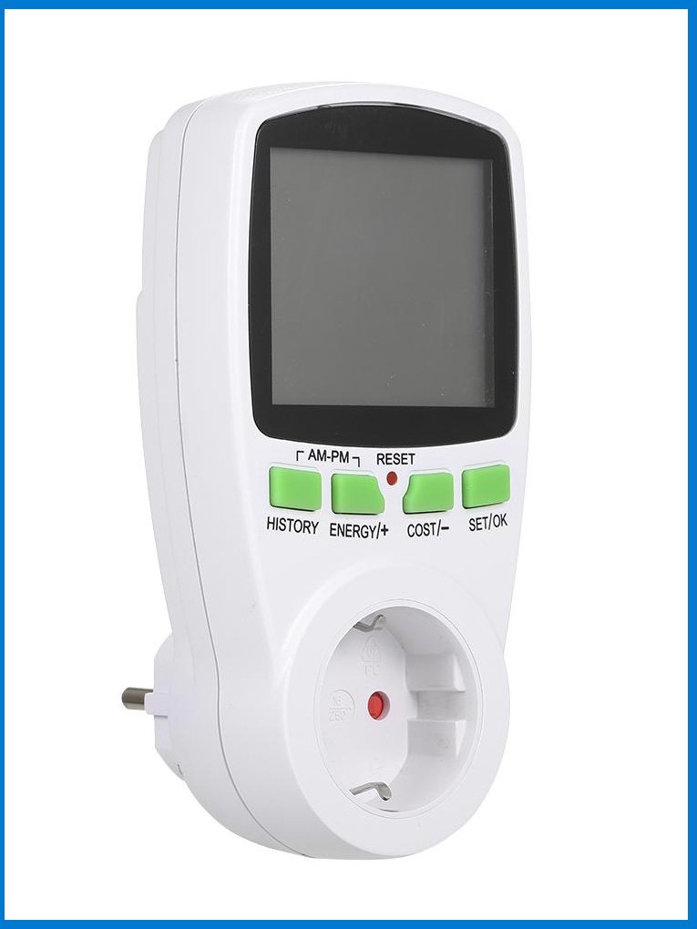 Digital Wattmet Power Meter Energy Meter Voltage Chart Power Measuring ...