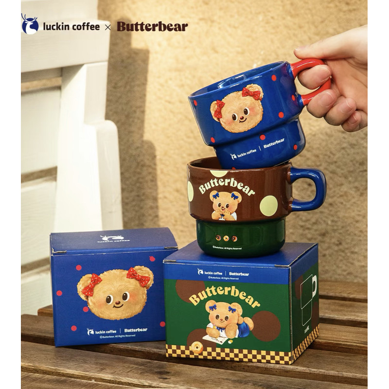 2025 luckin coffee × Butterbear co-branded peripheral ceramic cups ...